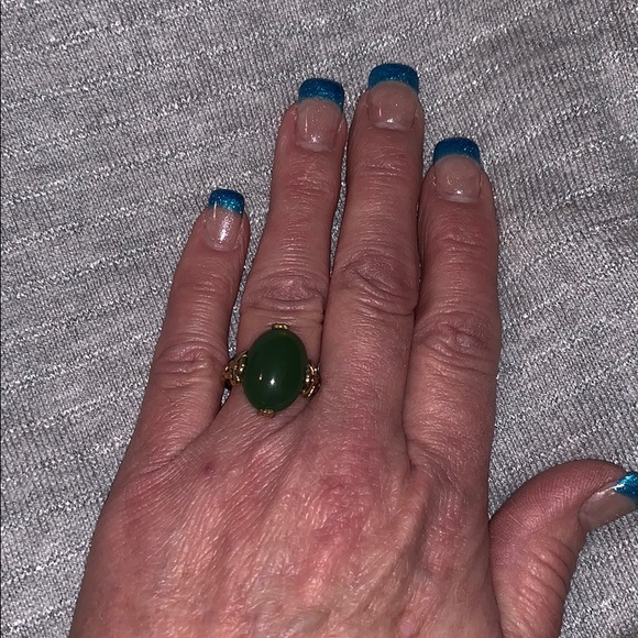 Clark & Coombs | Jewelry | Vintage Art Deco Clark Coombs Jade Ring ...